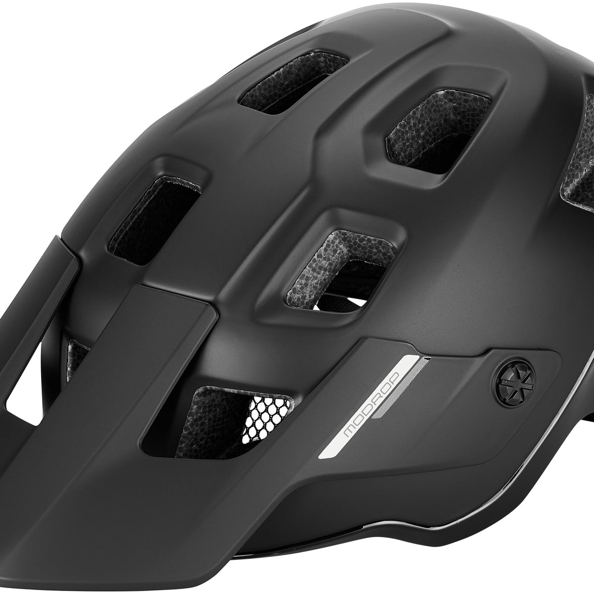 Abus MoDrop MTB Helm | zwart & bikester.nl