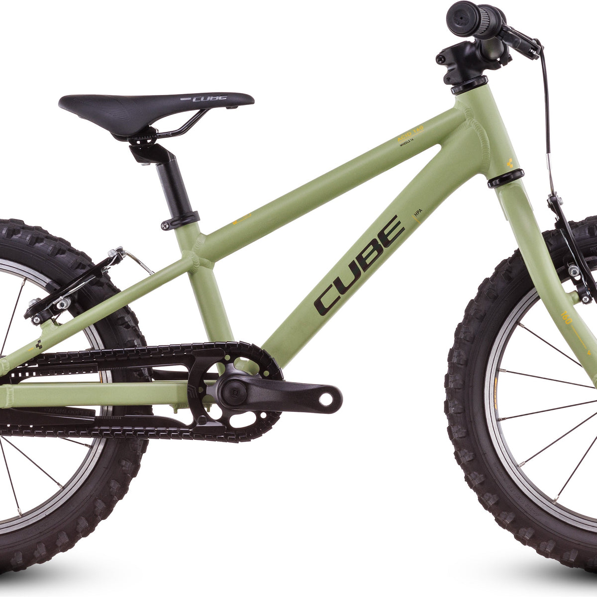 Cube Acid 160 (2026) | 16 inch kinderfiets | lightolive´n´orange ...